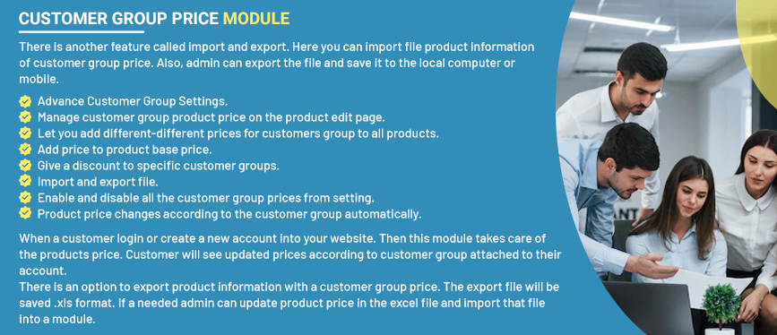 Prestashop Customer Group Price Module